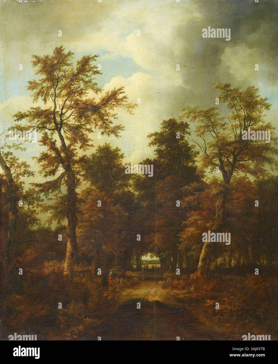 'The Forest Path' (circa 1660) by Jacob van Ruisdael shows a road ...