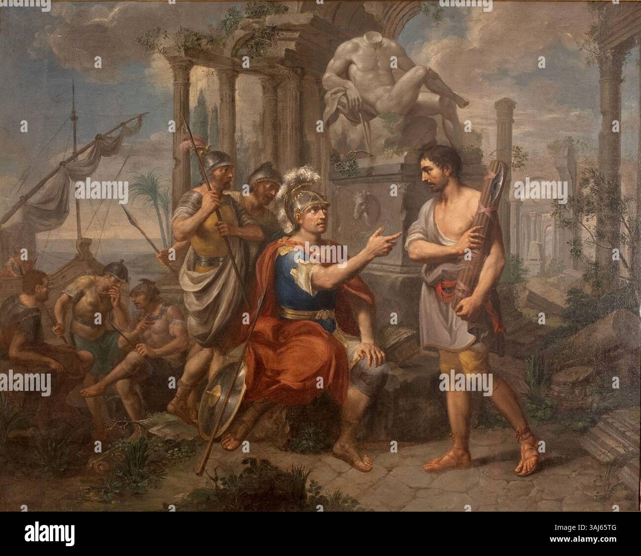 This oil on canvas painting, created in the 19th century after Giambattista Pittoni, depicts the ...