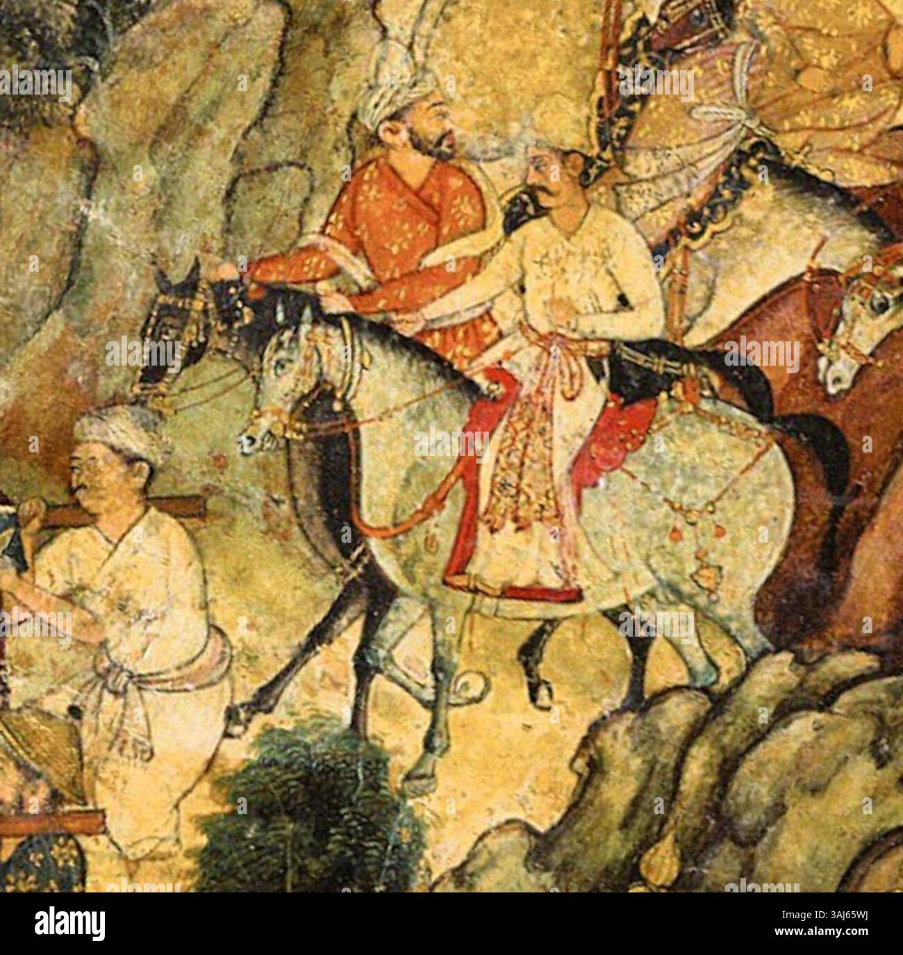 Depiction of Sur Empire soldiers surrendering at the Siege of Mankot in ...