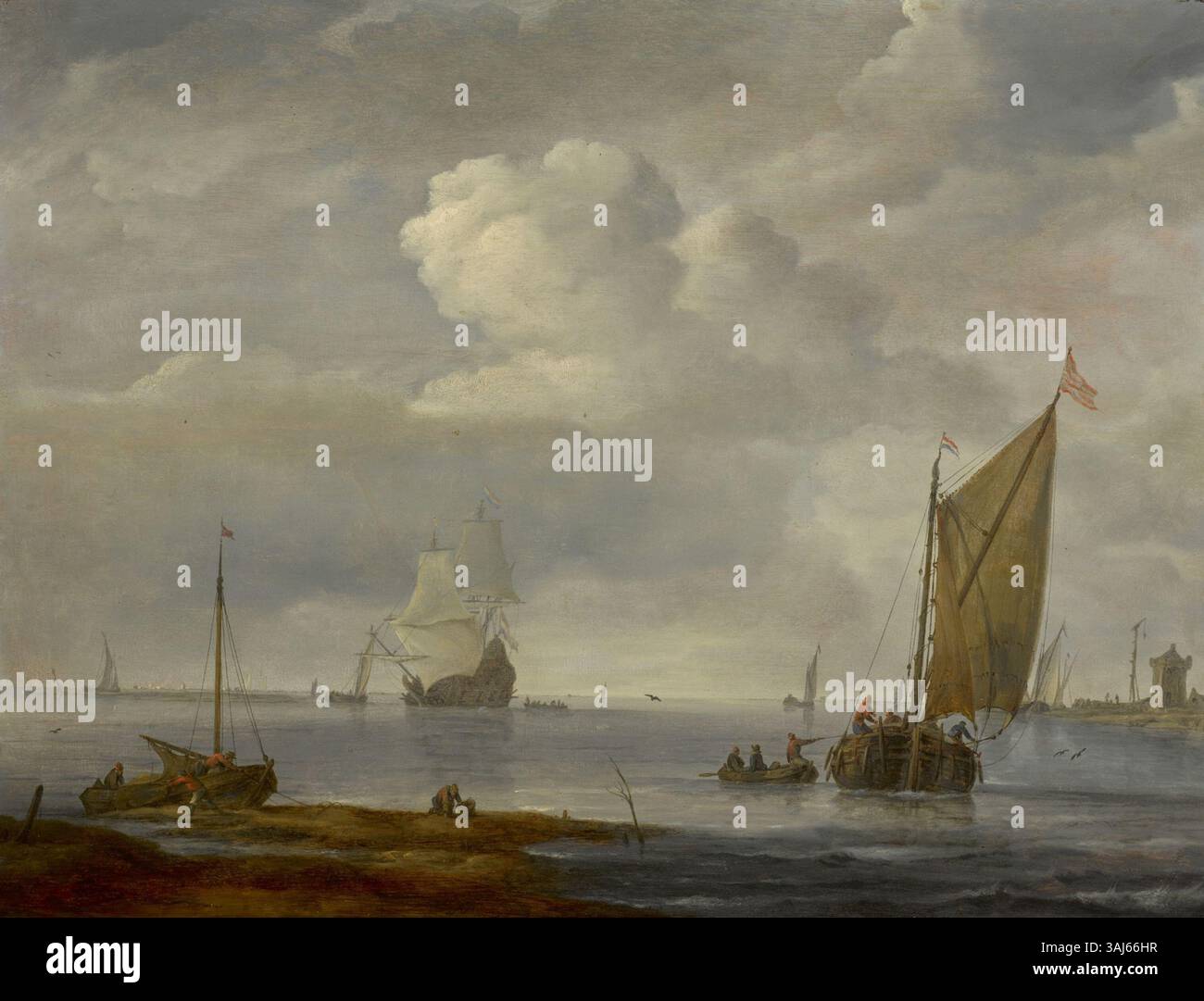 Attributed to Arnoldus van Anthonissen, this 17th-century painting ...