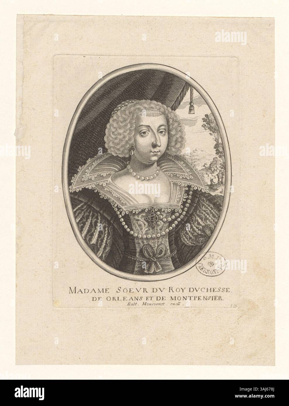 This intaglio print from the Boyer collection depicts Madame, Sister of ...