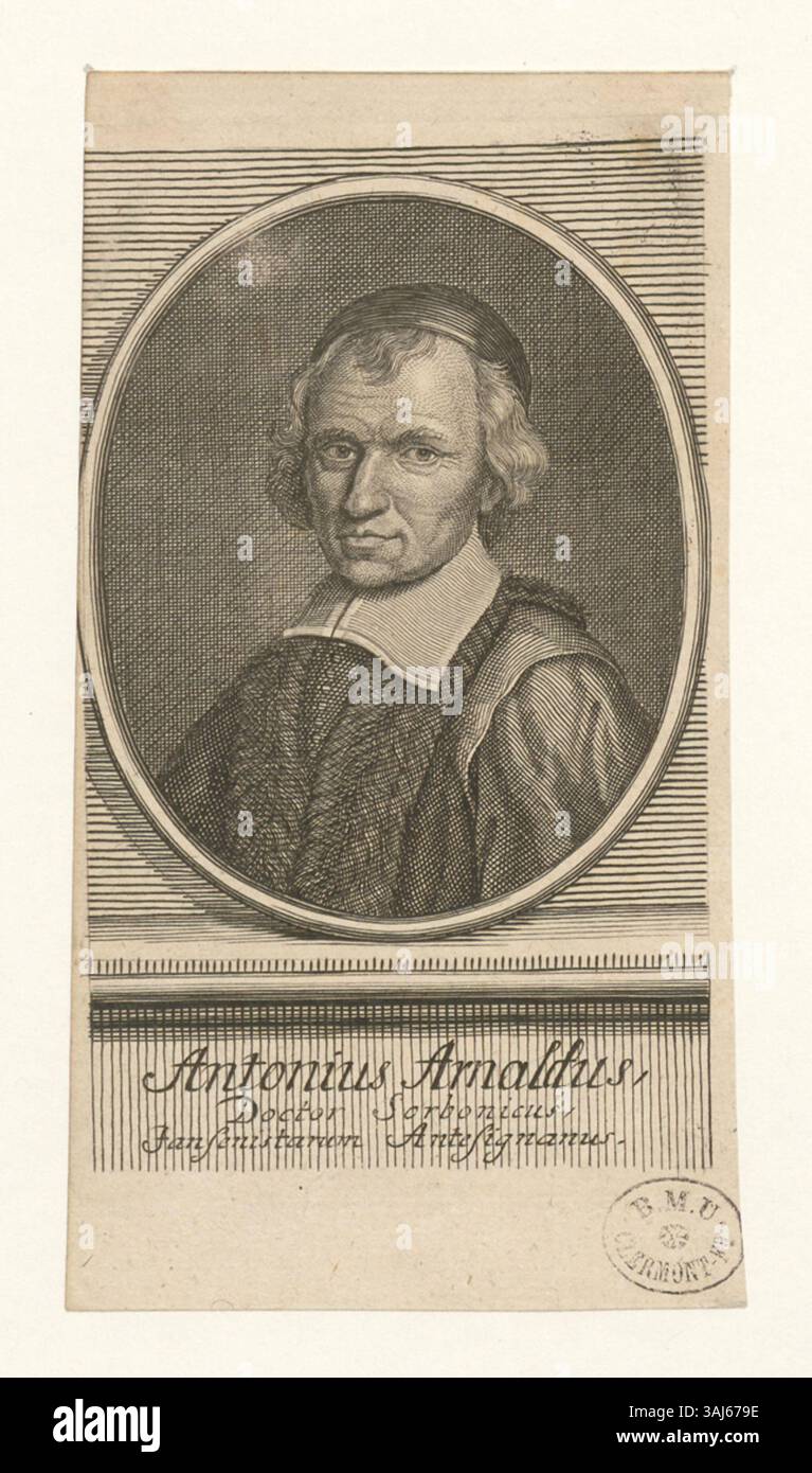 This print by Jean Baptiste de Champaigne illustrates Antonius Arnaldus ...