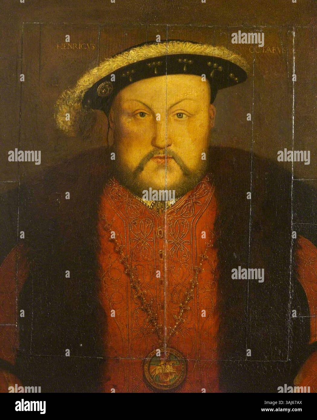 A portrait of King Henry VIII (1491-1547) painted between 1500 and 1599 ...