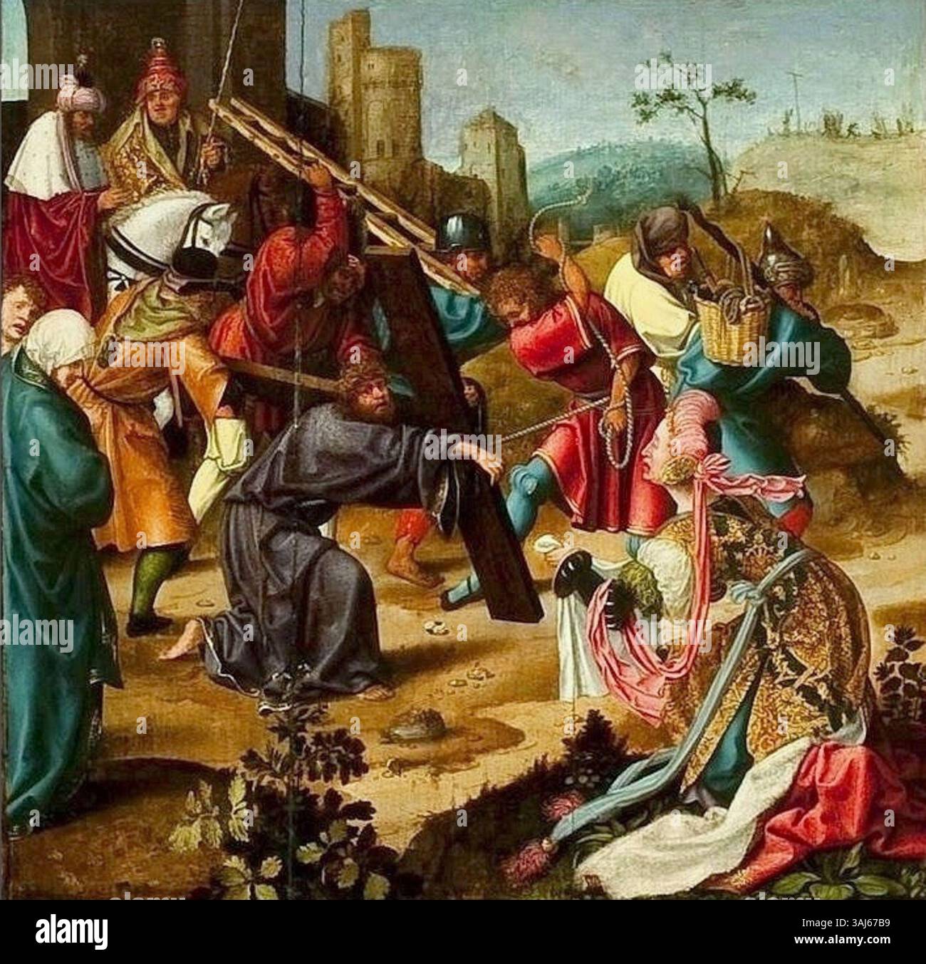 The Saint Reinhold Altar by Joos van Cleve (circa 1485-1541) features multiple panels ...