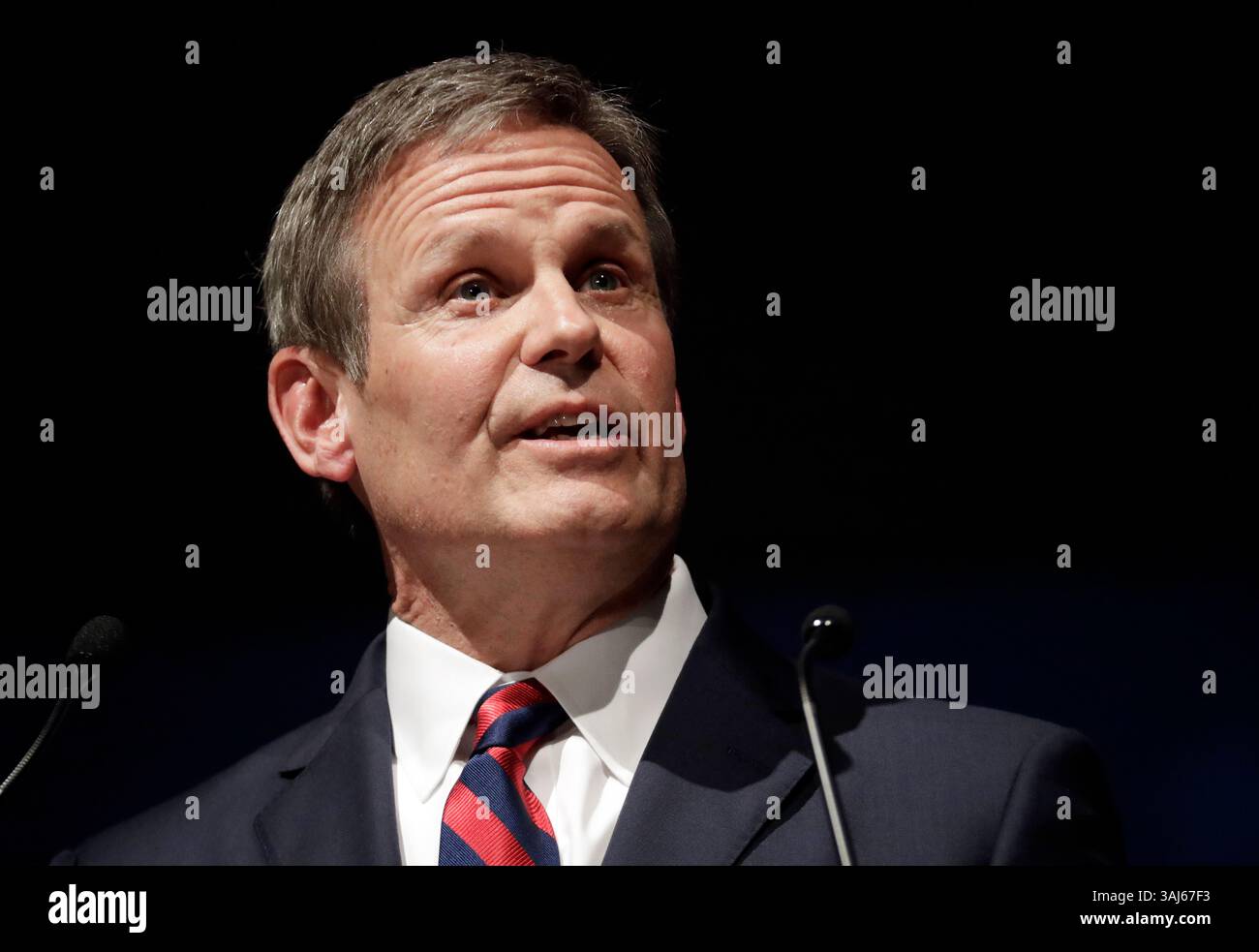 FILE - Tennessee Gov. Bill Lee delivers his inaugural address in War ...