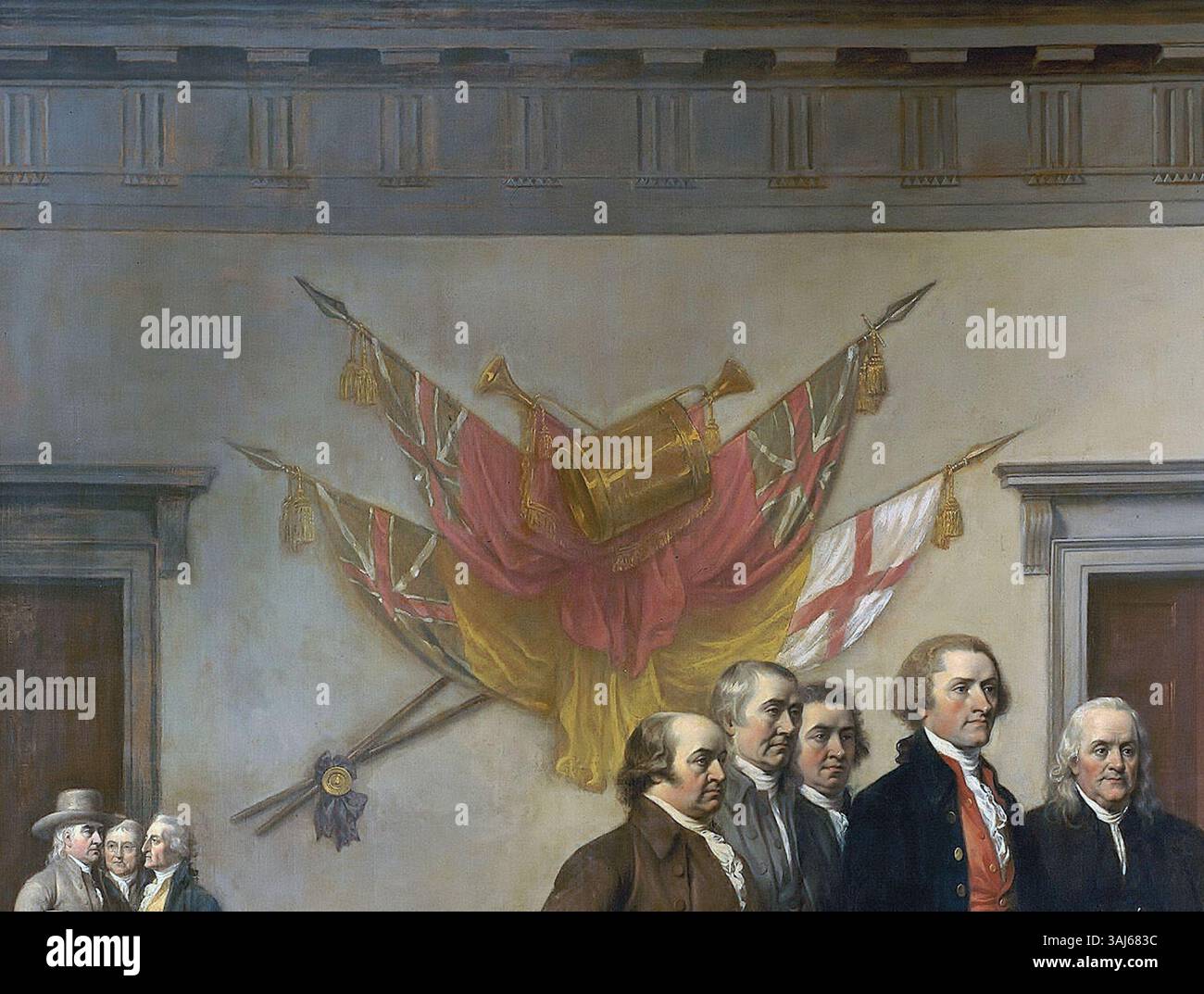 John Trumbull's *Declaration of Independence* painting from 1810 ...