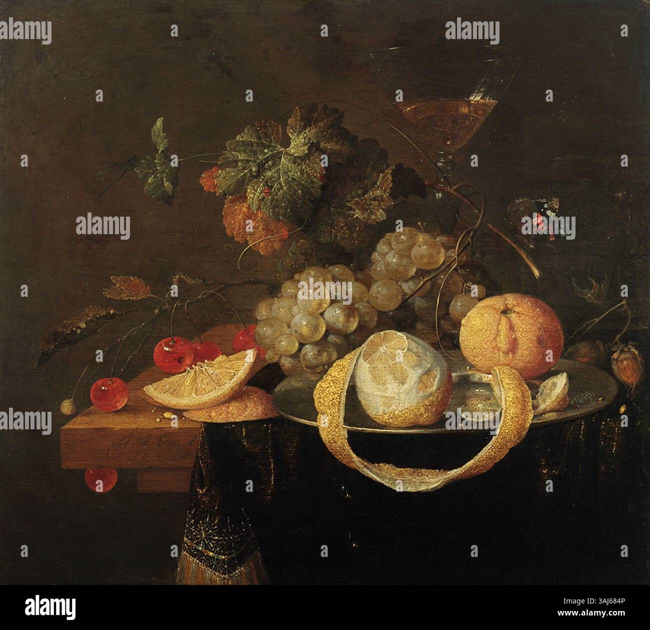 Jan Davidsz. de Heem’s 1652 still life features a half-peeled lemon on ...