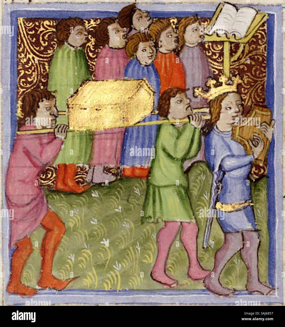 This cropped detail from the Olomouc Bible (1417) illustrates the ...