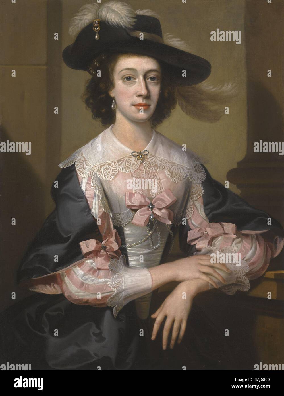 This 18th-century portrait by William Hoare of Bath depicts Susan, Mrs. Henry Hoare of Stourhead ...