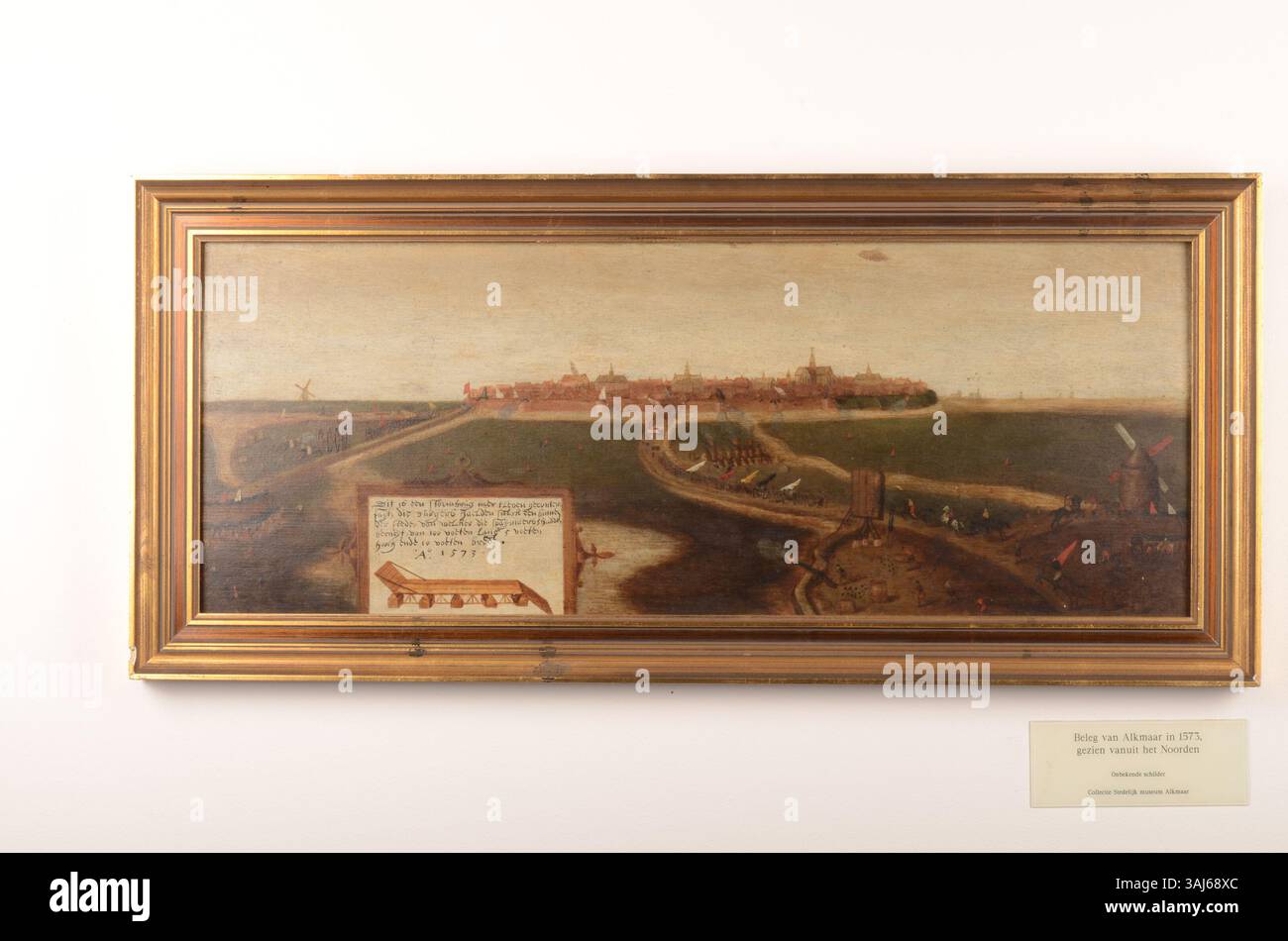 This 17th-century oil painting portrays the Siege of Alkmaar in 1573 ...