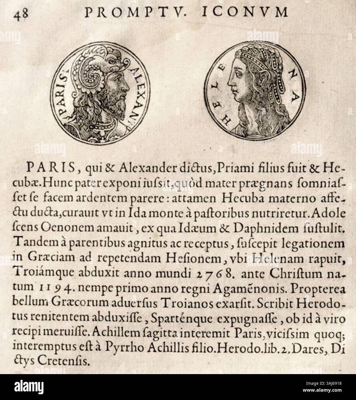 The 1553 Latin edition of 'Promptuarium Iconum Insigniorum' by ...