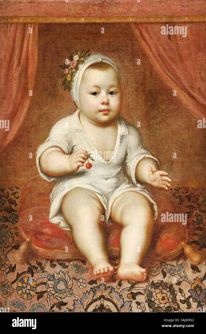This Flemish portrait from the early 17th century depicts a six-month ...