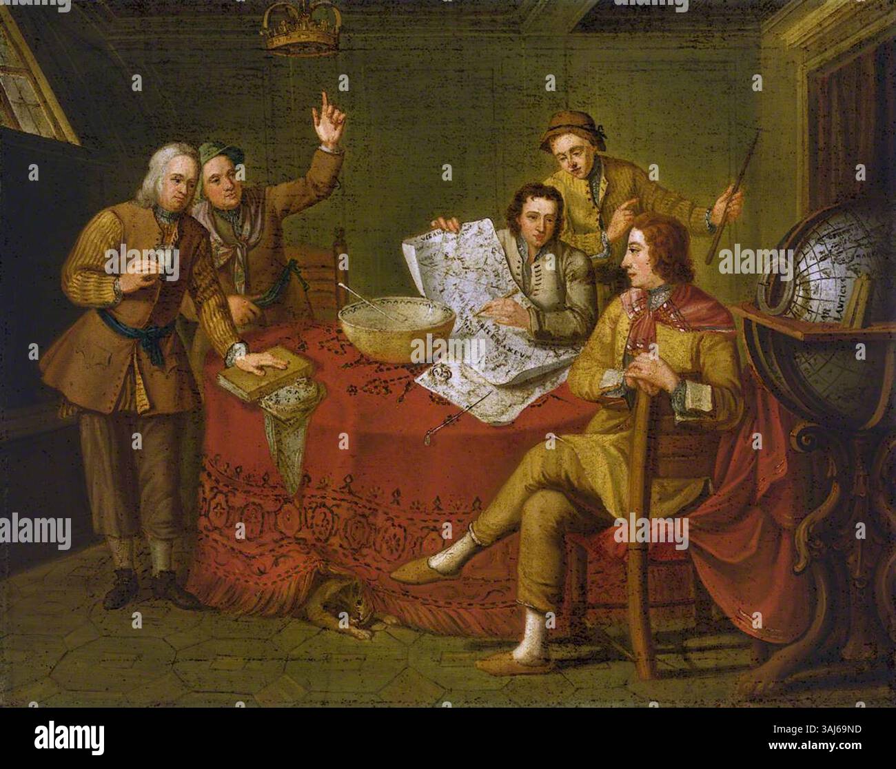 This painting, a copy after Bartolomeo Nazari, portrays Gustavus Hamilton and his friends in a ...