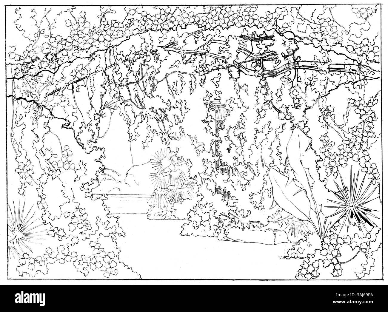 Design by Charles Bianchini for the opera 'Esclarmonde' by Massenet ...