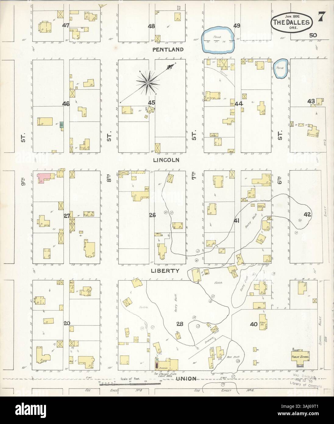 Sanborn Fire Insurance Map from The Dalles, Wasco County, Oregon, dated ...