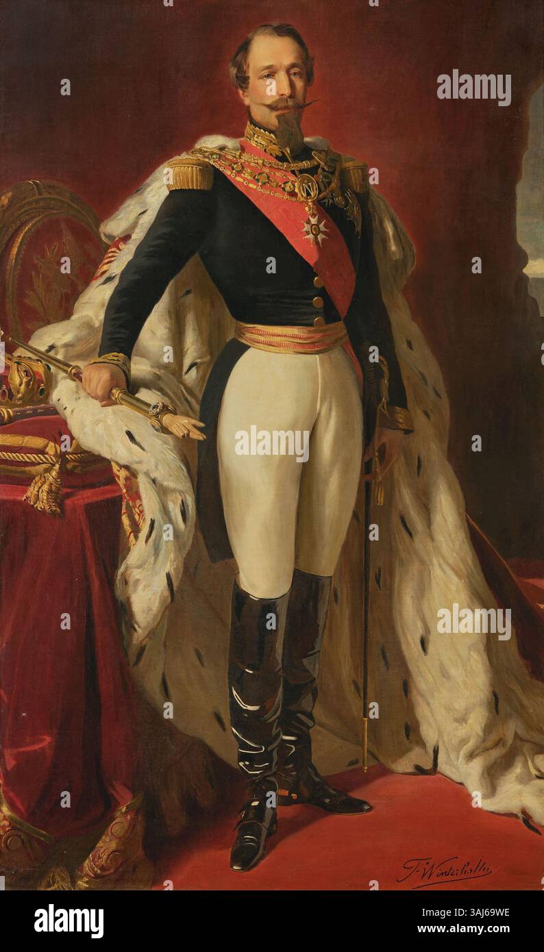 This 19th-century copy of a portrait by Franz Xaver Winterhalter ...