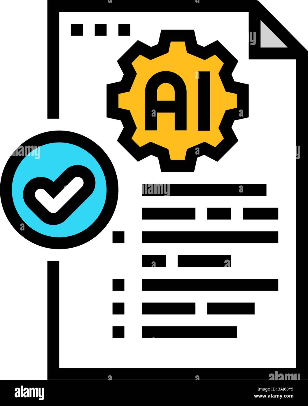 accountability checklist color icon vector illustration Stock Vector ...