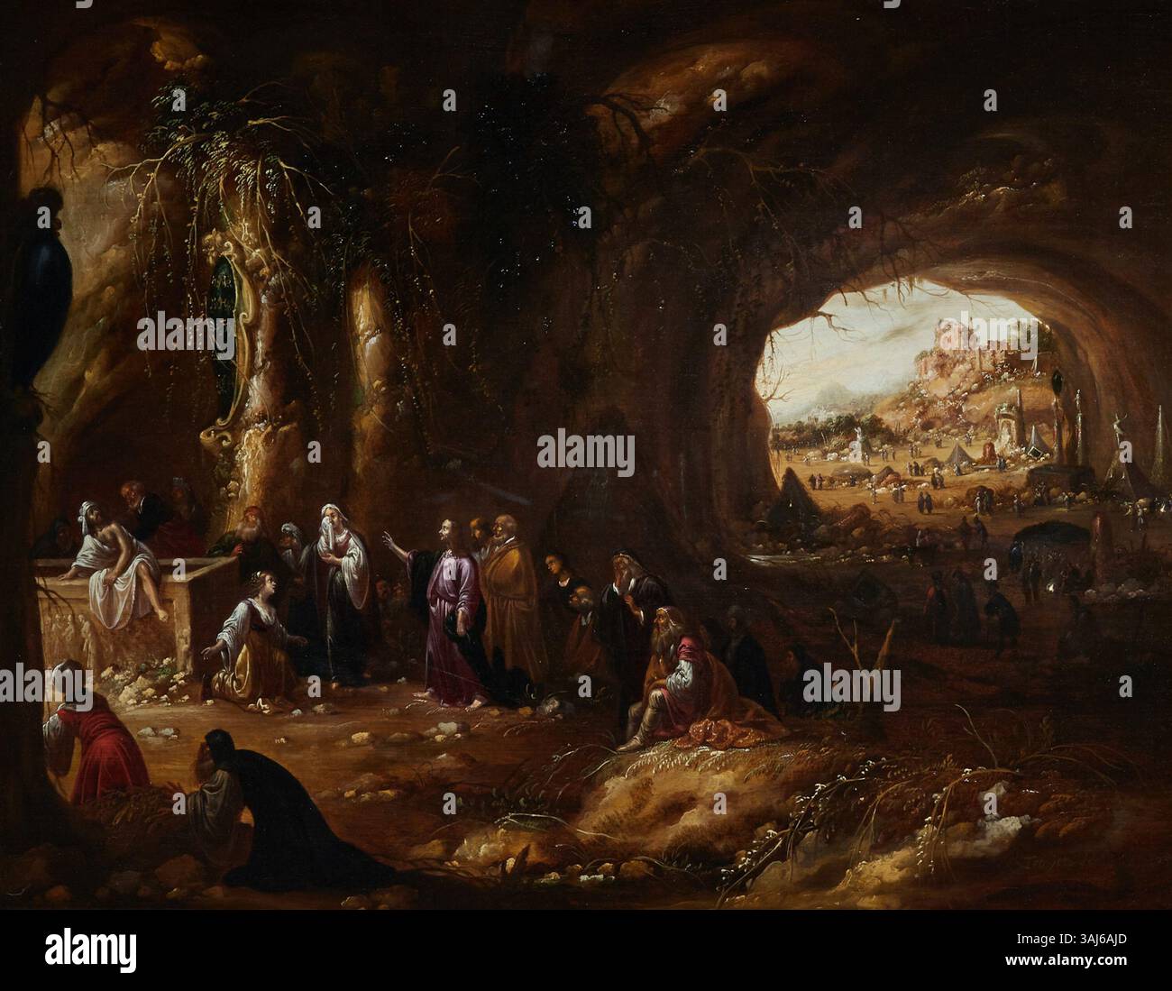 This 1647 painting by Rombout van Troyen depicts the biblical scene of ...