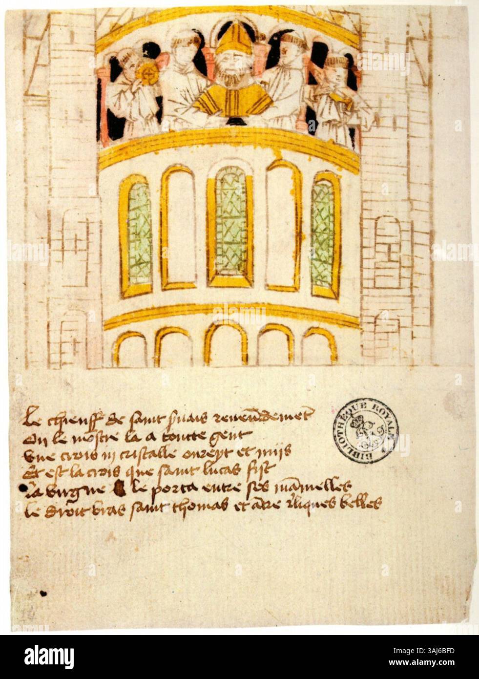 This woodcut from the 'Blokboek van Sint-Servaas' (c. 1460) depicts the ...