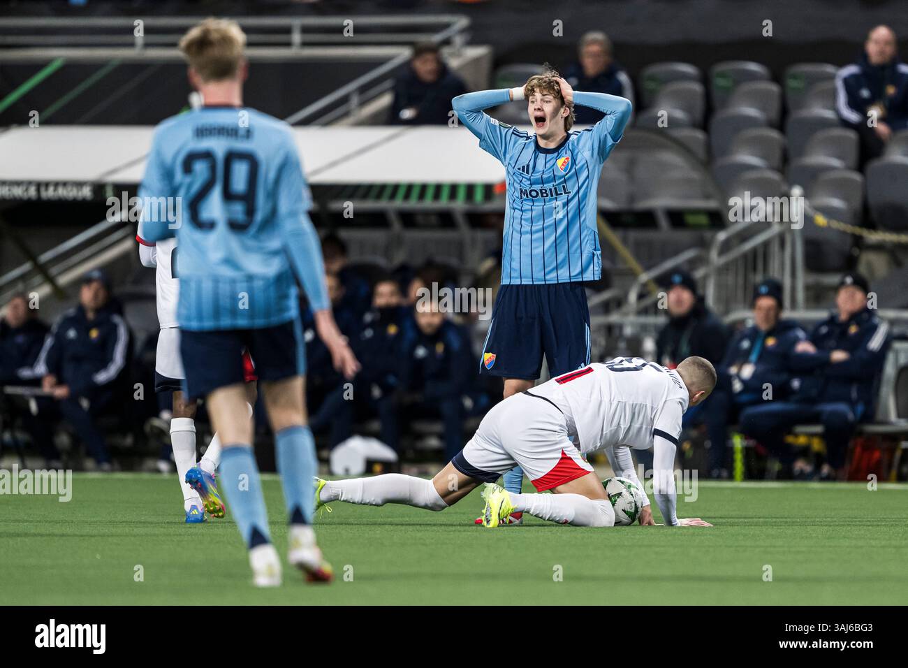 Stockholm, Sweden. 10th Apr, 2025. 250410 August Priske Flyger of ...