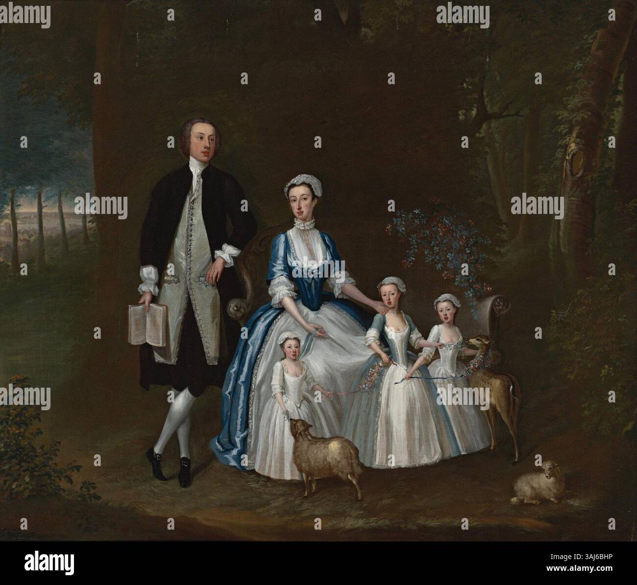 J. Henesy's 1737 group portrait depicts Baptist Noel, 4th Earl of ...