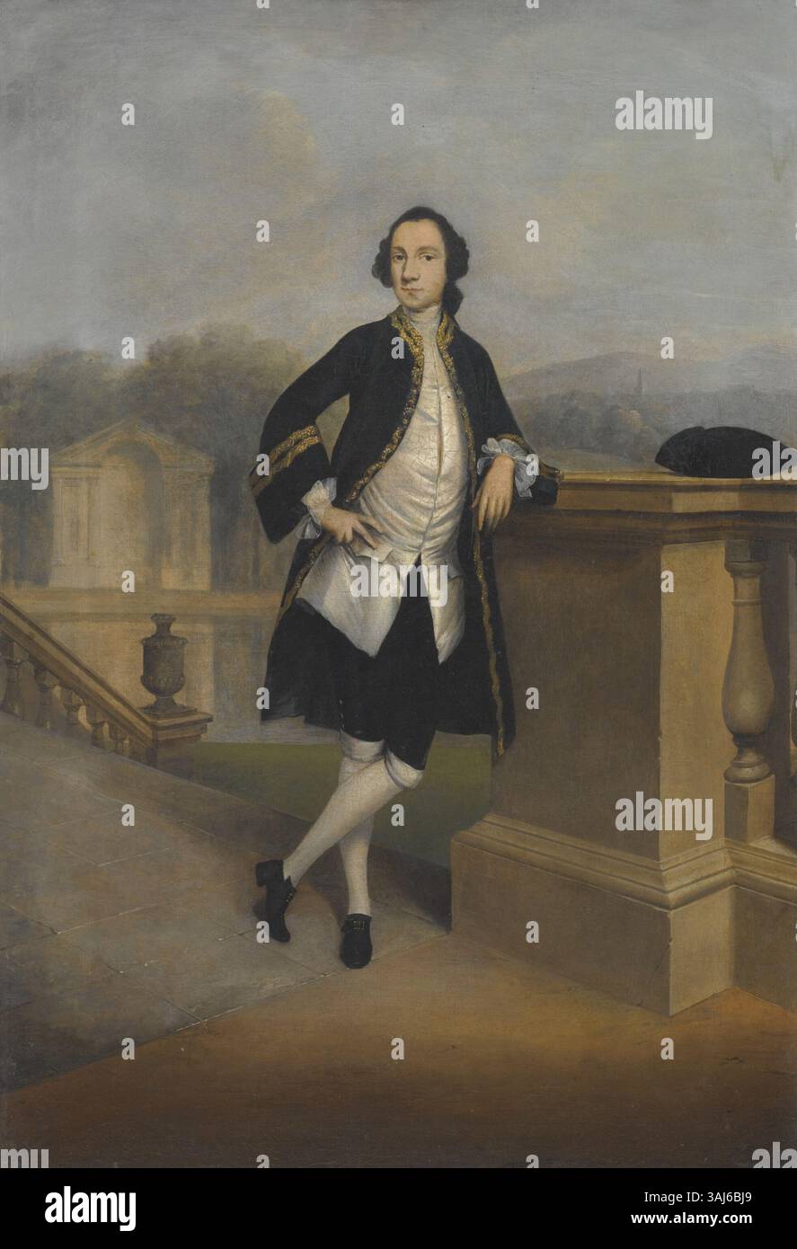 This 18th-century portrait by Arthur Devis depicts a distinguished ...