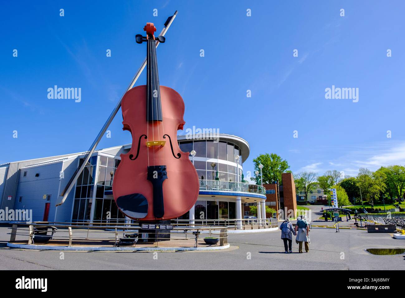 World's largest fiddle, giant violin, Sydney waterfront, Cape Breton ...