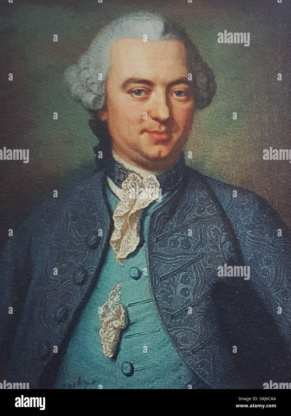 Johan Joachim Streng painted a portrait of Peter Jonas Bergius, a ...