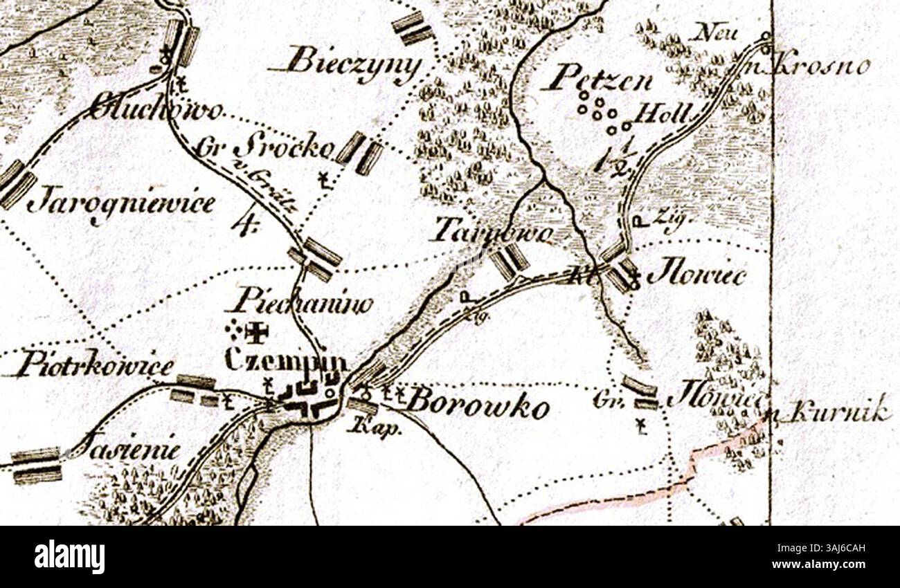 This 19th-century map fragment by David Gilly, created between 1802 and ...