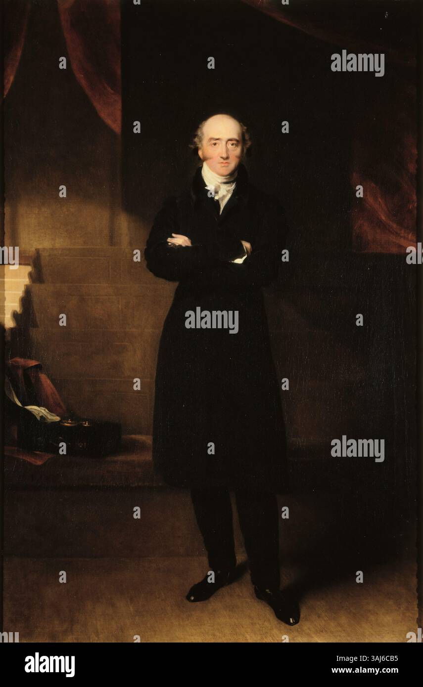 This 1826 portrait by Thomas Lawrence captures George Canning, a ...
