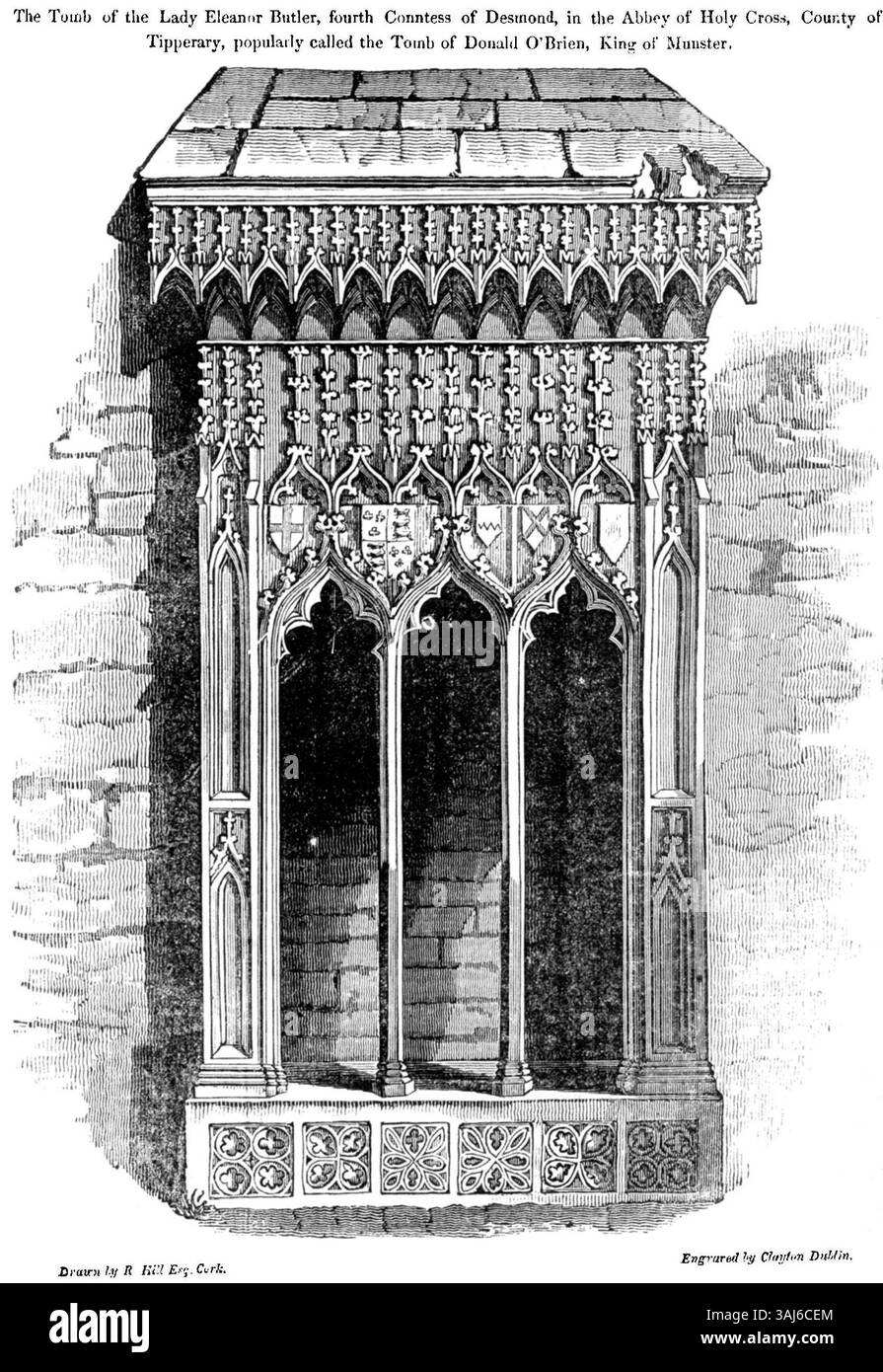 The tomb of Lady Eleanor Butler, the fourth Countess of Desmond, is ...