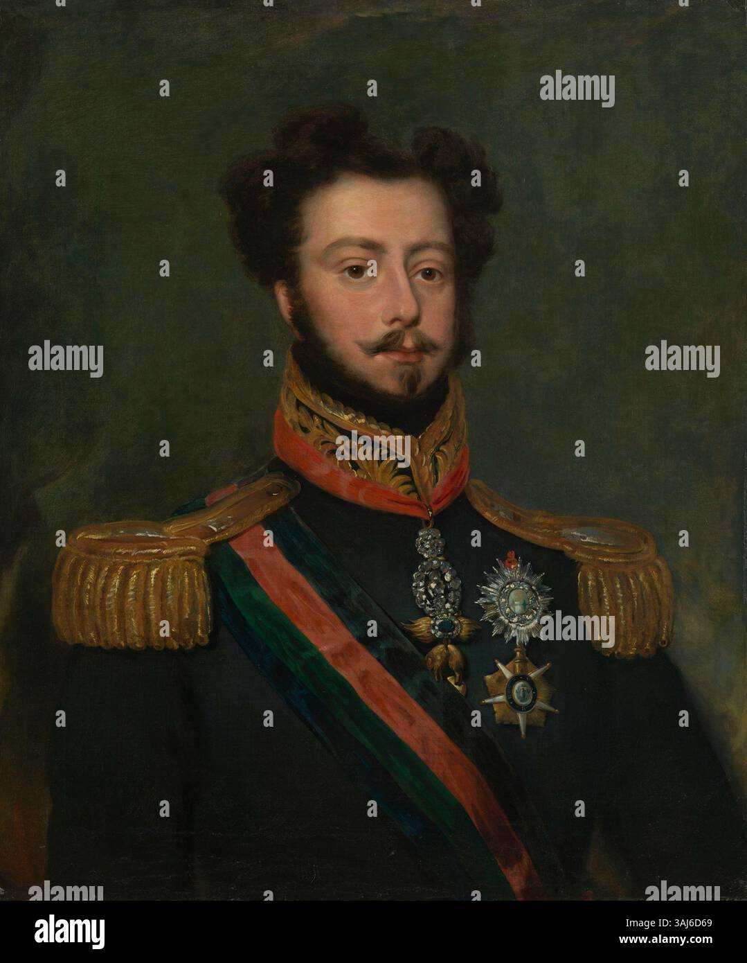 A portrait of Pedro IV of Portugal and Emperor of Brazil, created after ...