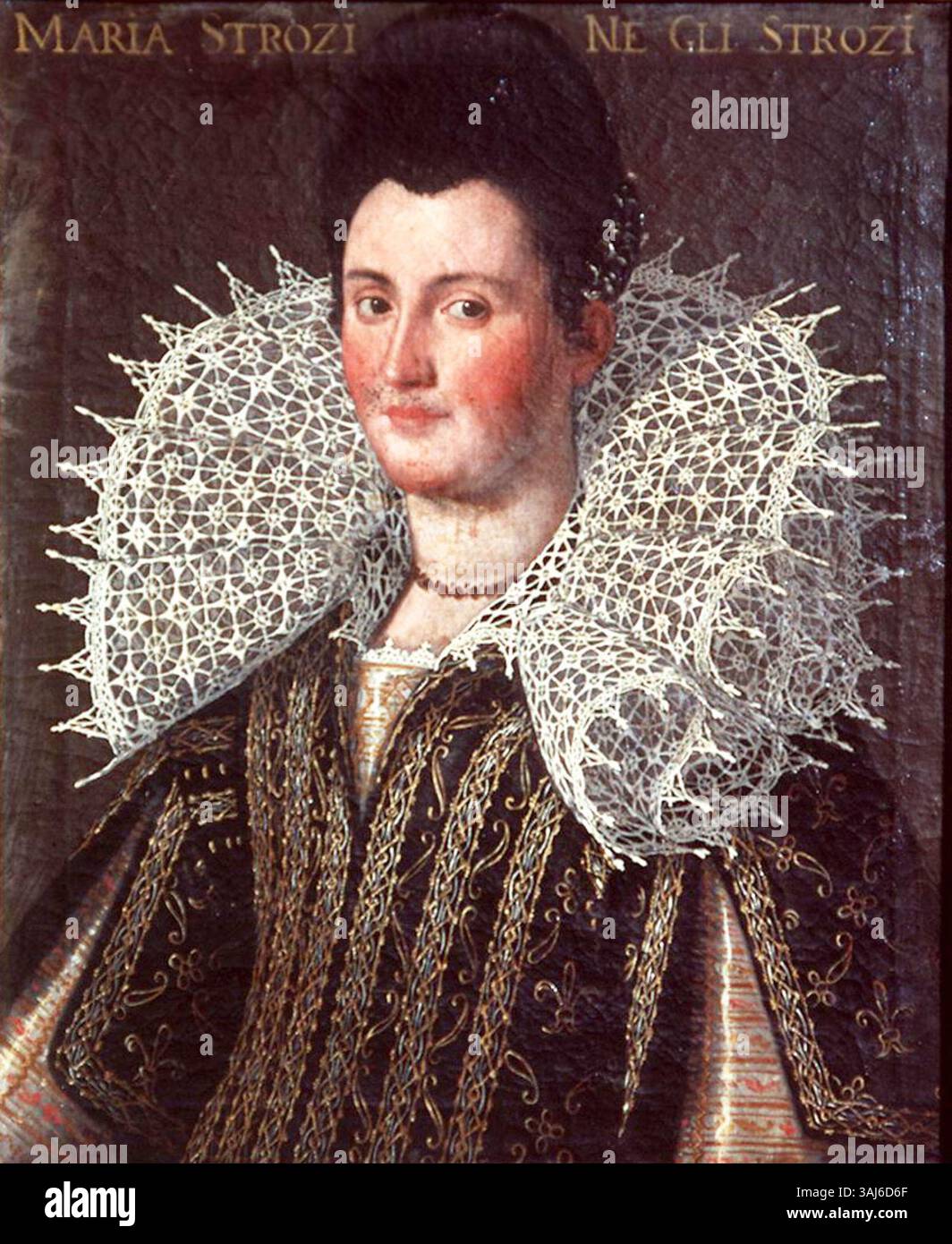 This portrait, painted in oil on canvas between 1600 and 1606, depicts ...