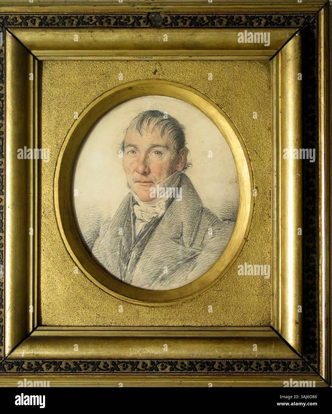 A pencil drawing by Camilla Guiscardi Gandolfi of Dr. Giacomo Porta ...