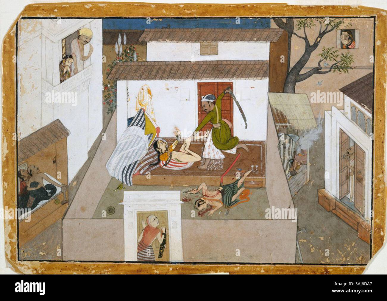 'Crime Passionnel': This painting depicts a tragic scene where a ...