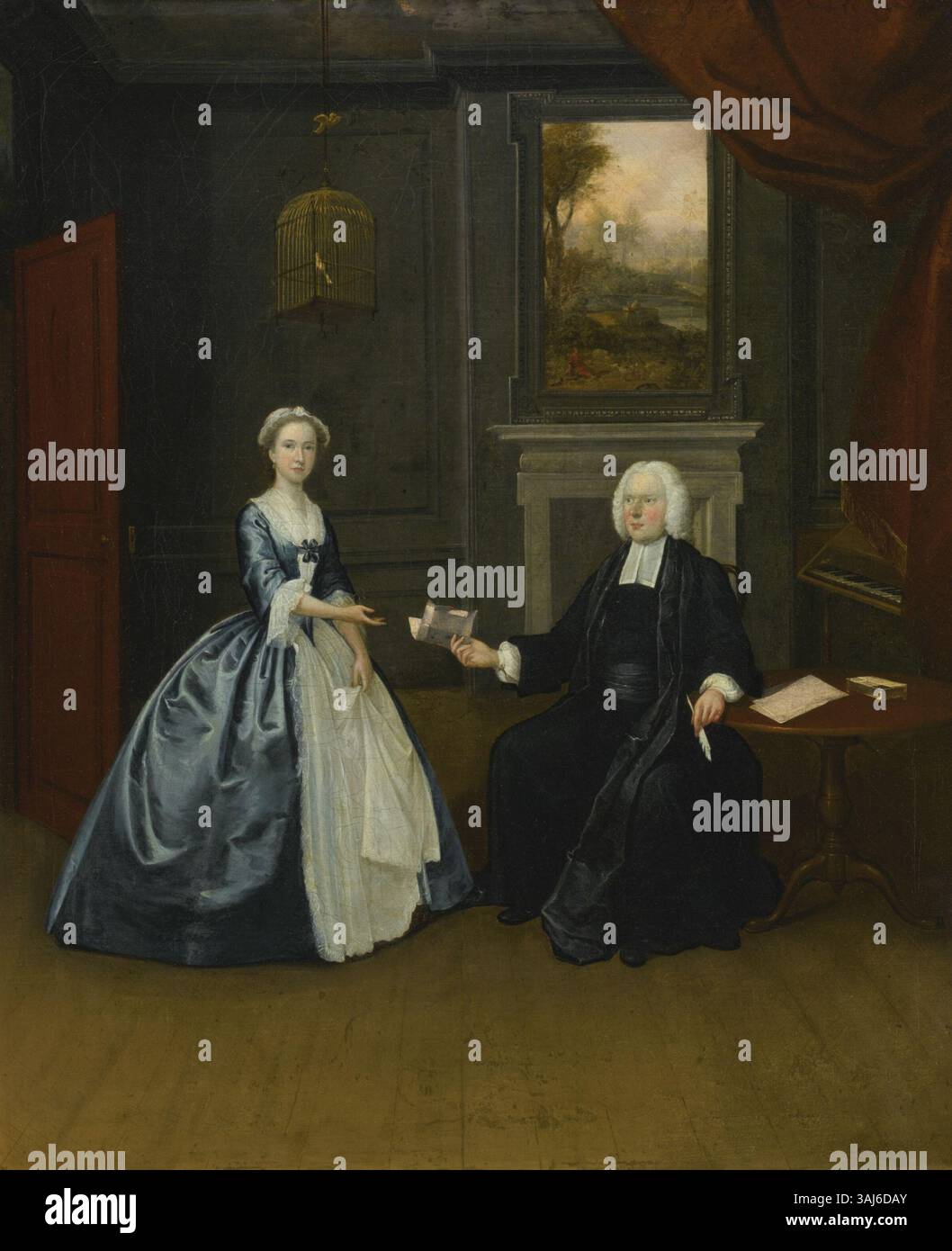 This full-length portrait by Arthur Devis, created around 1743-1744 ...