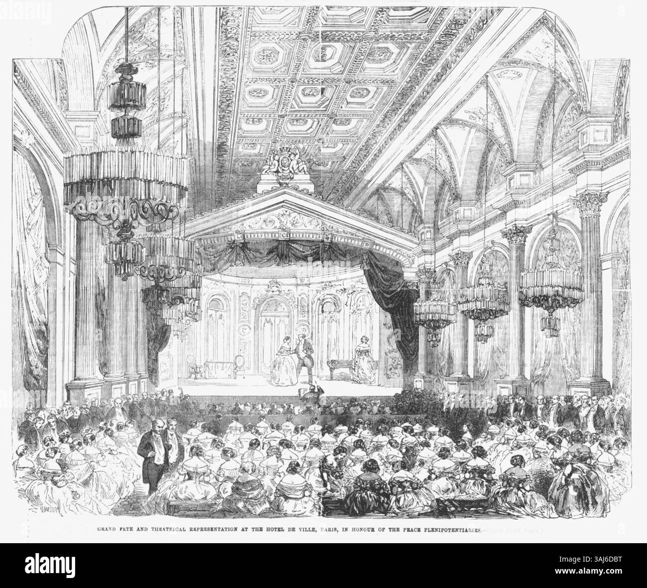 This wood engraving from The Illustrated London News depicts the grand ...