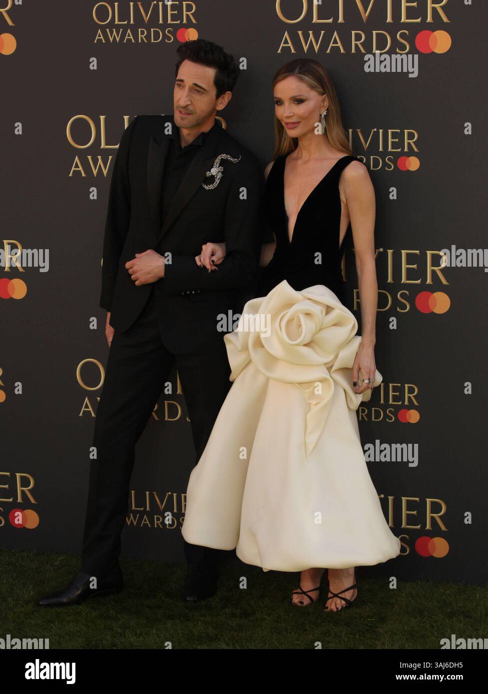 London, UK. Adrien Brody and Georgina Chapman at Mastercard sponsored ...