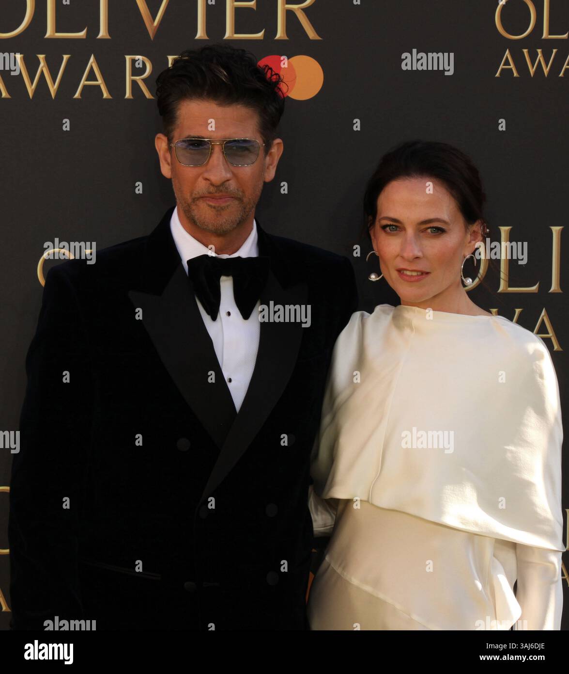 London, UK. Raza Jaffrey and Lara Pulver at Mastercard sponsored 2025 ...