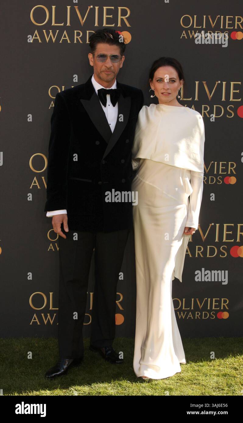 London, UK. Raza Jaffrey and Lara Pulver at Mastercard sponsored 2025 ...