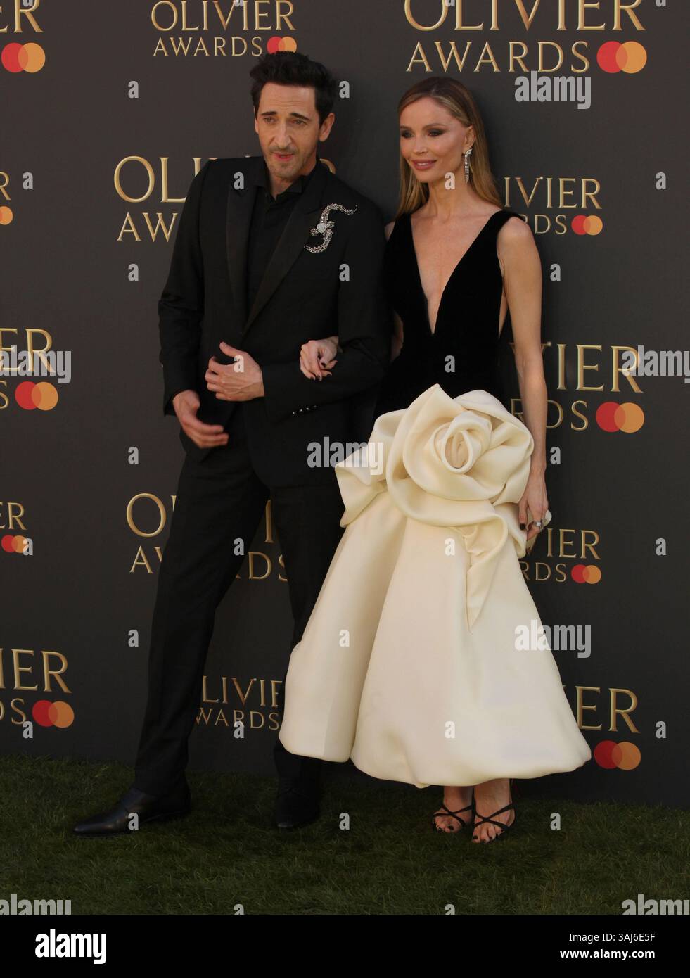 London, UK. Adrien Brody and Georgina Chapman at Mastercard sponsored ...