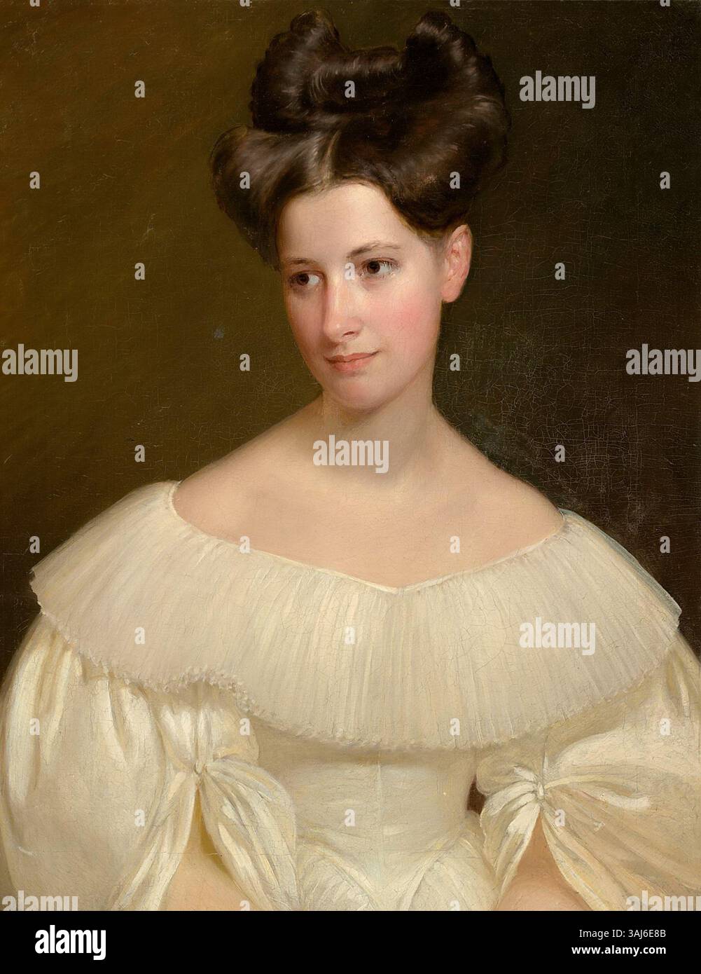 The 1830 portrait of Mary Crowninshield Silsbee Sparks, painted by ...