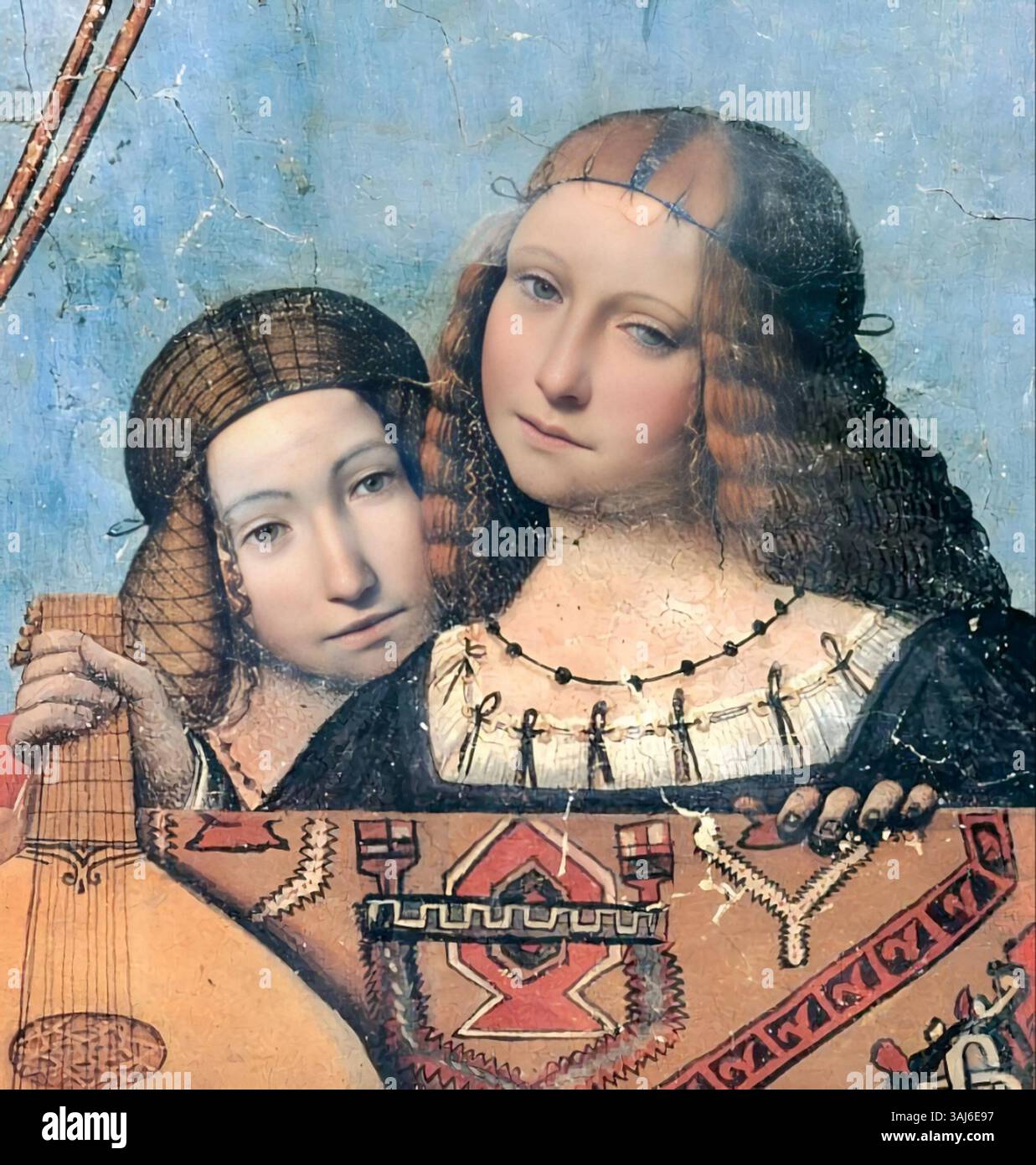 This fresco in the Sala del Tesoro of Palazzo Costabili in Ferrara ...