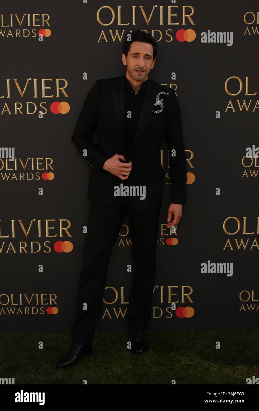 London, UK. Adrien Brody at Mastercard sponsored 2025 Olivier Awards ...