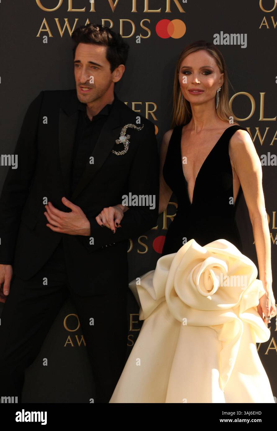 London, UK. Adrien Brody and Georgina Chapman at Mastercard sponsored ...