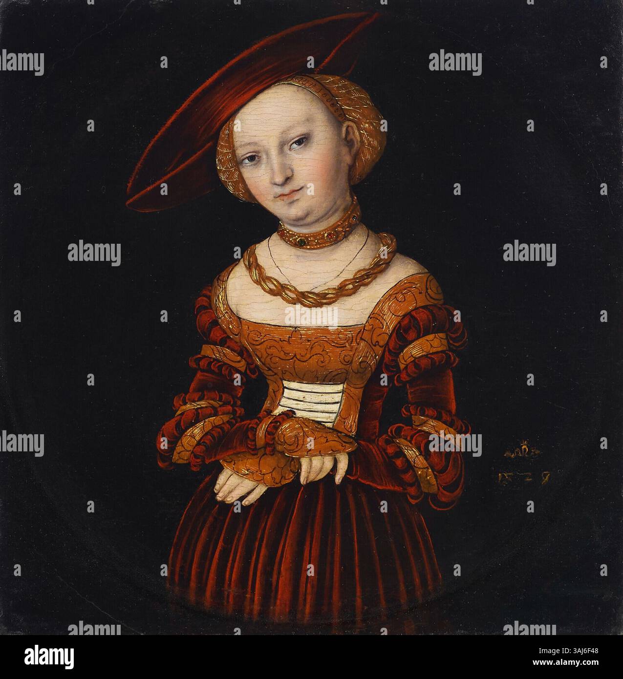 'Portrait of a Lady' by Lucas Cranach the Elder, painted in the 1520s ...