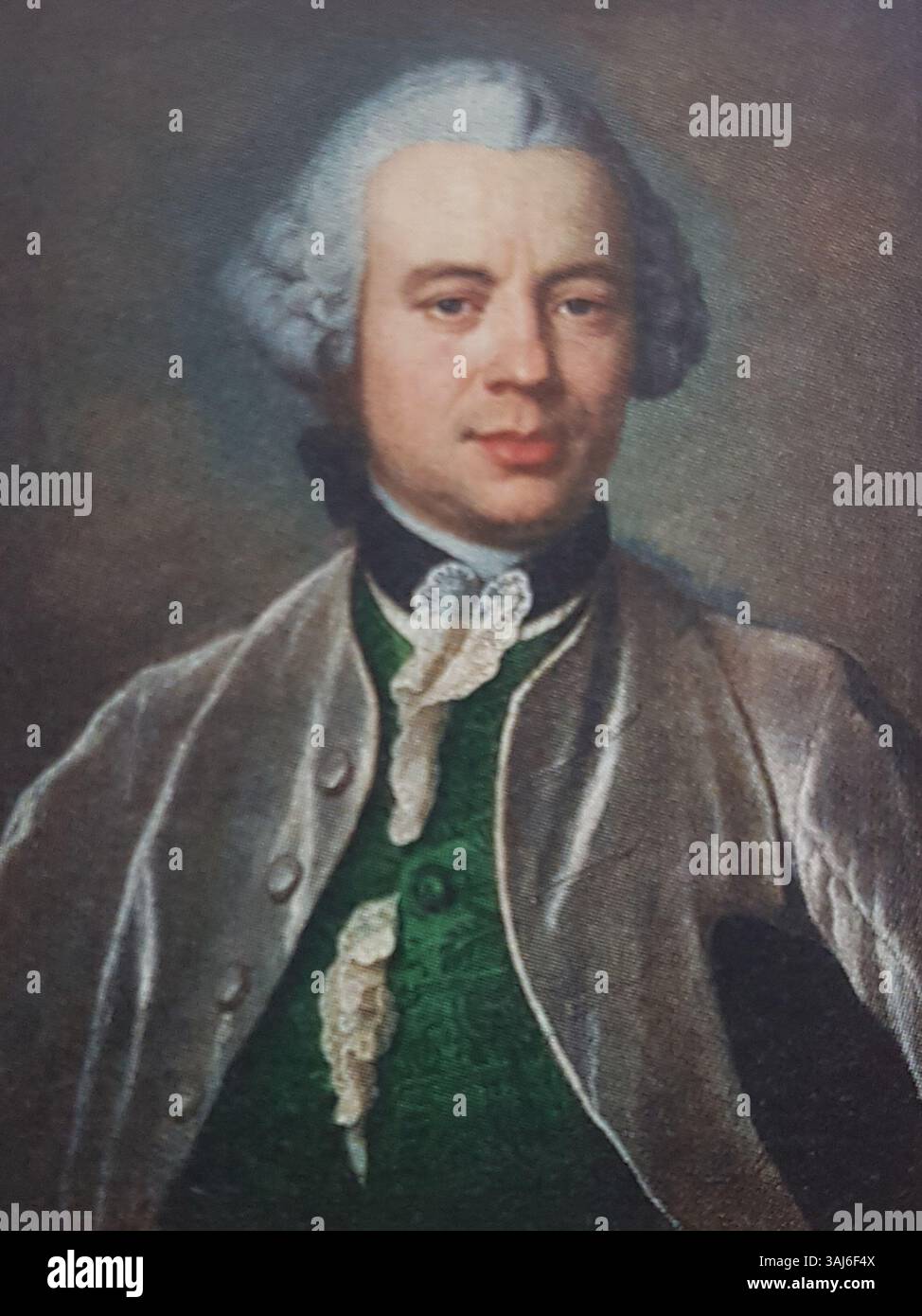 Portrait of Bengt Bergius, Swedish scientist, by Johan Joachim Streng ...