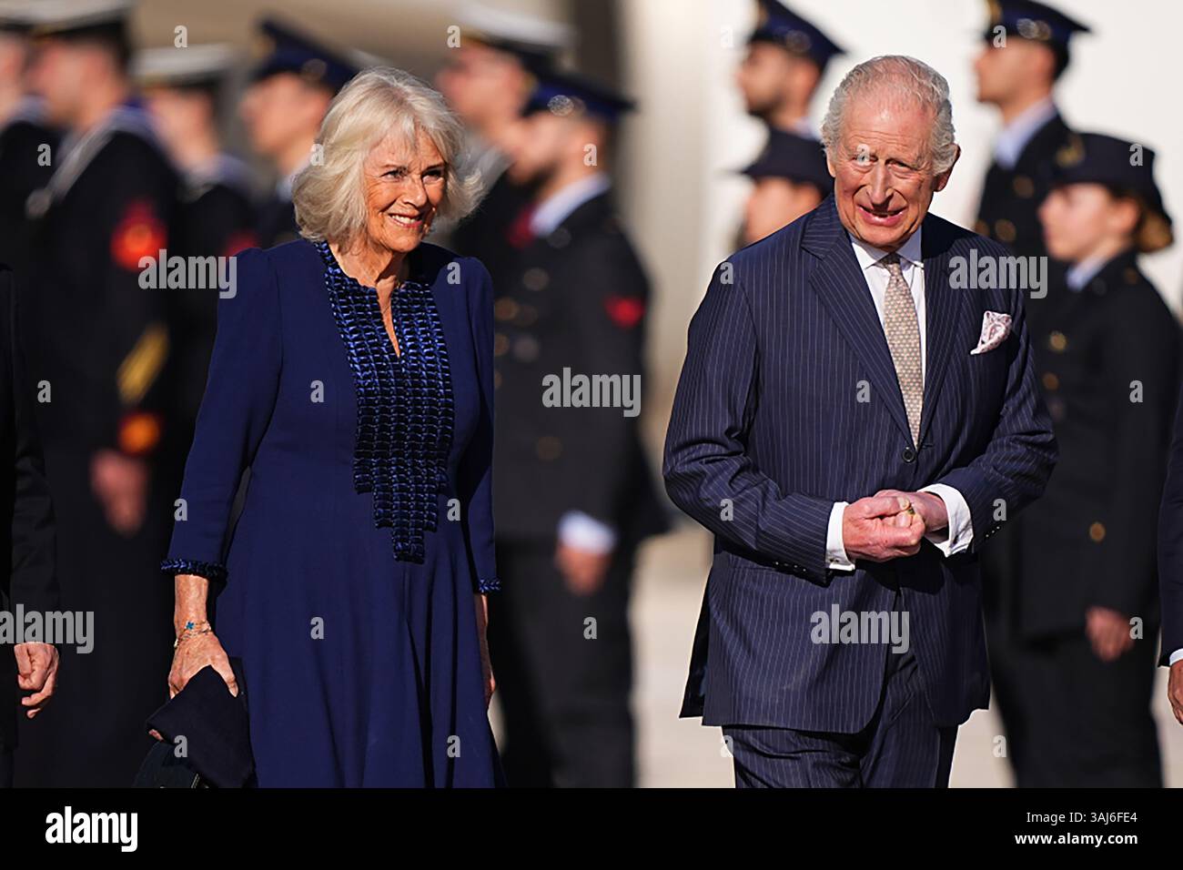 Rome, Italy. 10th Apr, 2025. Britain's King Charles III and Britain's ...