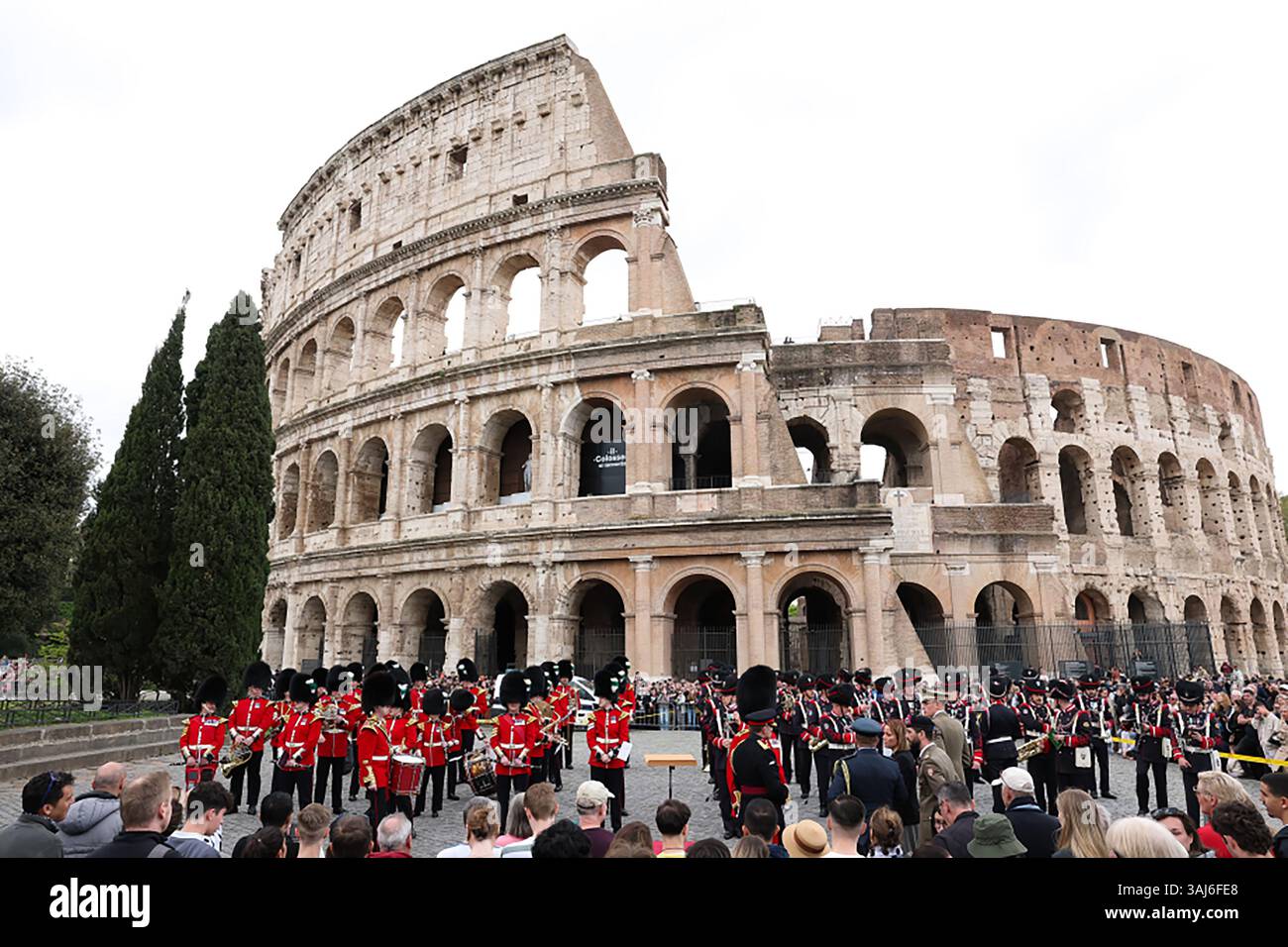 Rome, Italy. 10th Apr, 2025. Britain's King Charles III and Britain's ...