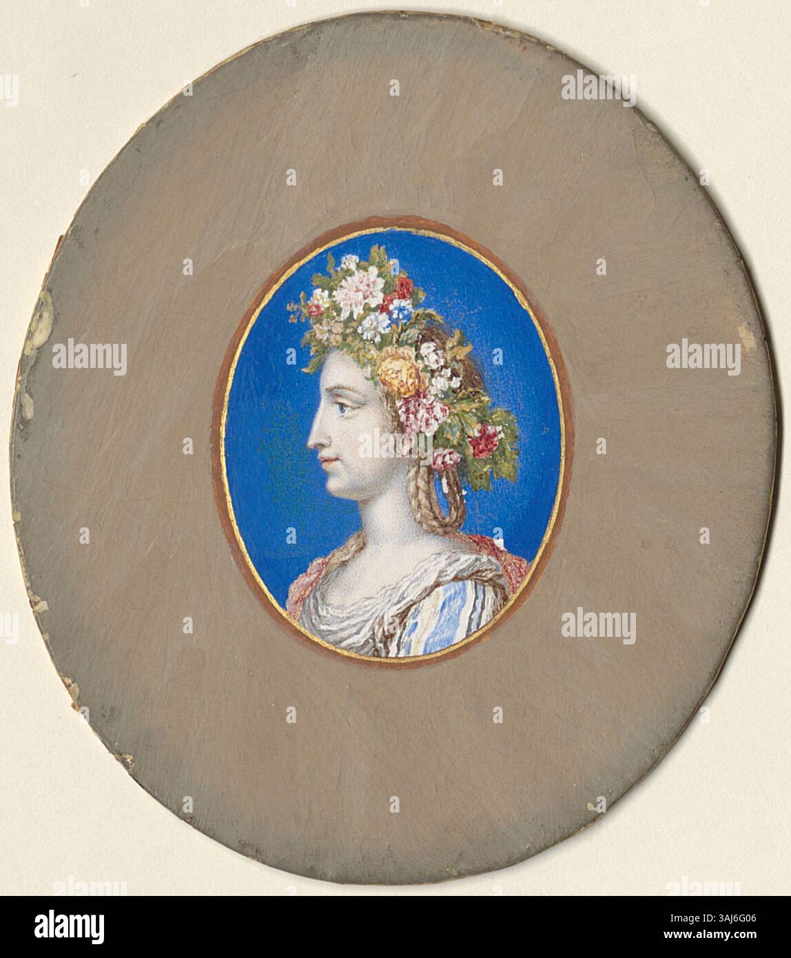 This undated gouache painting by Anna Waser depicts the Roman goddess ...